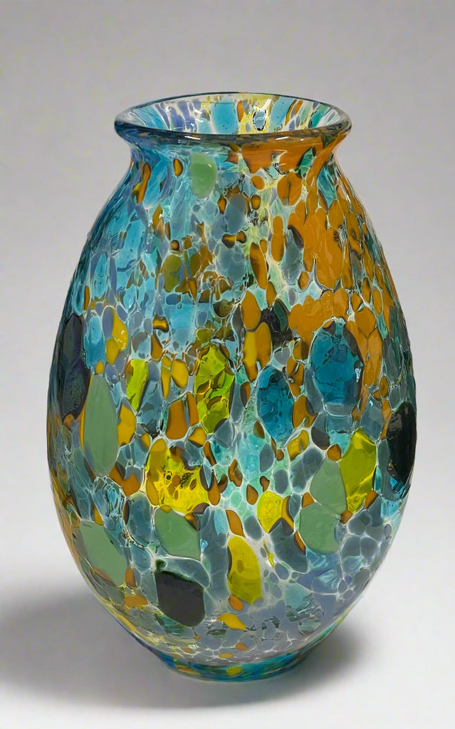 Cinderella Glass - Monet vase - 8" tall | McMillan Arts Centre