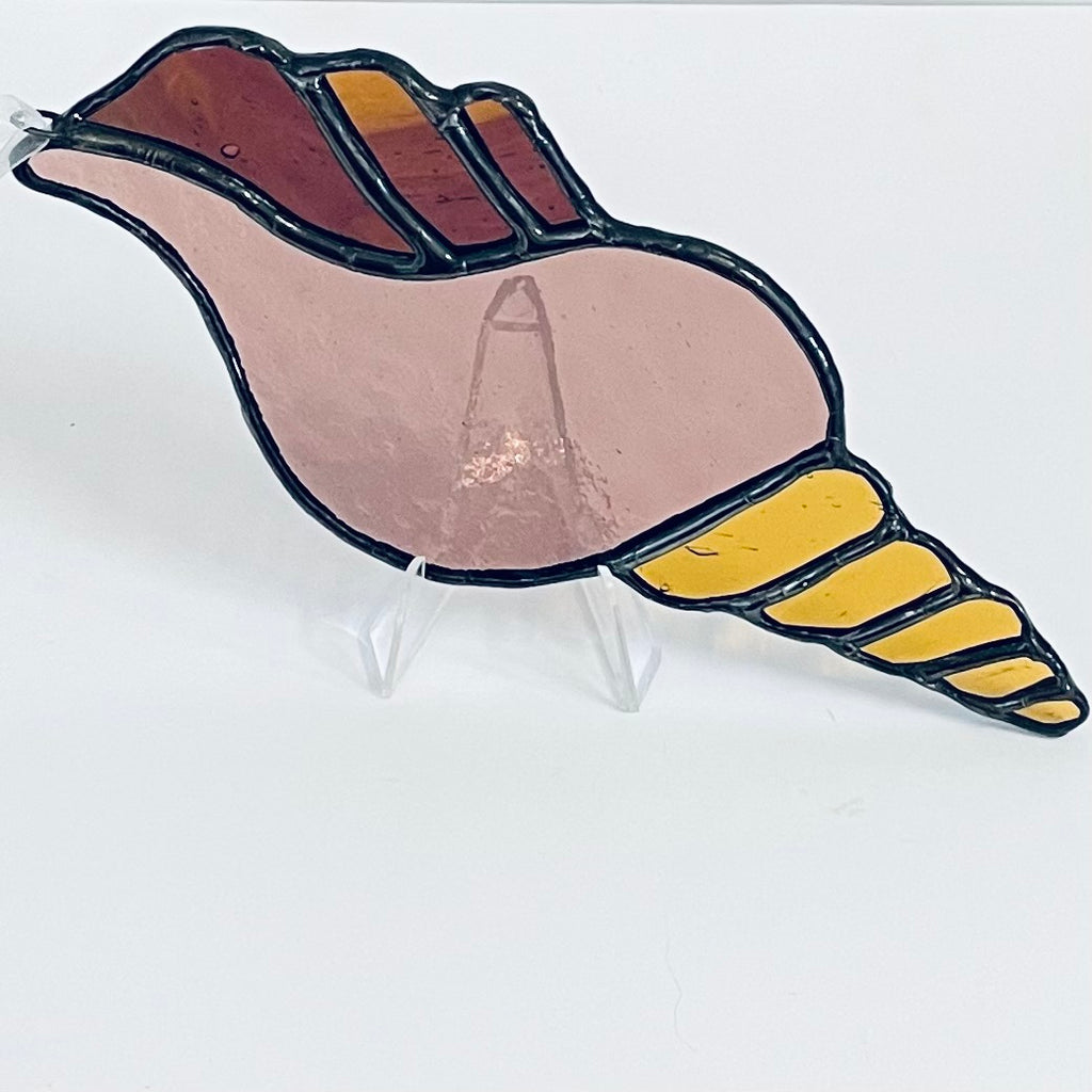Marlene Allard - Glass - Stained glass seashell | McMillan Arts Centre