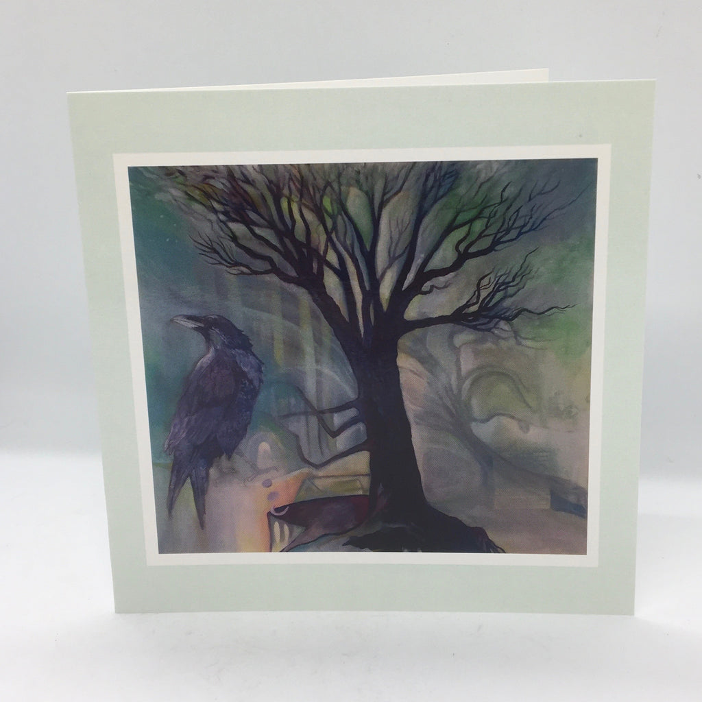 Larissa McLean - Card - Crow and tree | McMillan Arts Centre